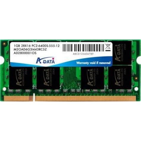 1gb A Data Ddr2 800mhz Pc2 6400 So Dimm 200 Pin Module