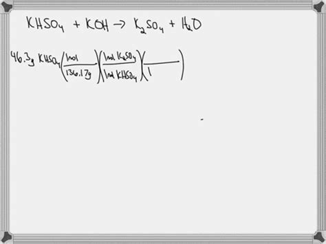 For The Following Reaction 473 Grams Of Potassium Hydrogen