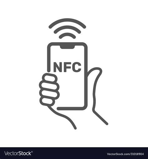 near field communication nfc logo shop online