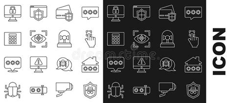 Set Line Incognito Mode House With Password Fingerprint Credit Card