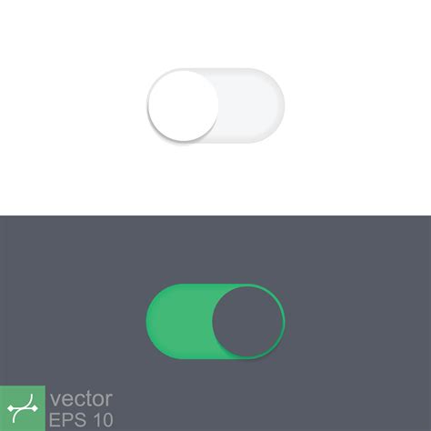 on and off switch flat style dark and light mode switcher for phone