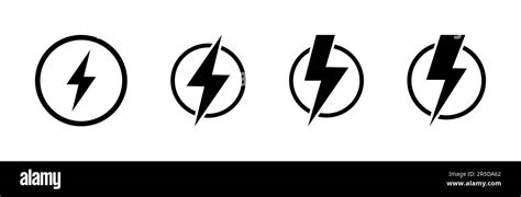 Power Icon Set Power Switch Icon Electric Power Stock Vector Image Art Alamy