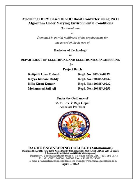 Pv Based Dc Dc Boost Converter Using Pando Algorithm Under Varying