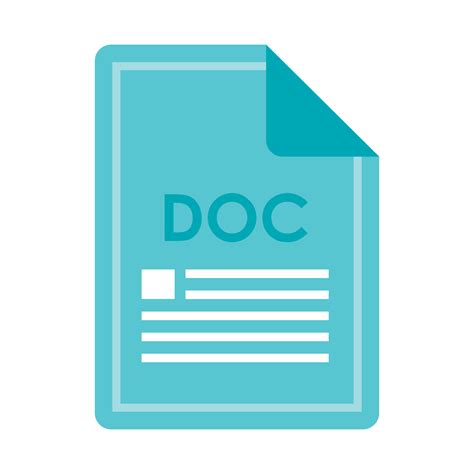 File Doc Icon Flat Style 14629274 Vector Art At Vecteezy