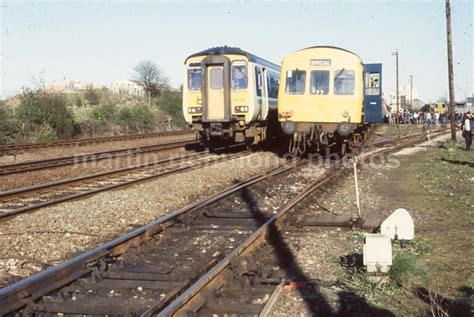 Bury St Edmunds Class 101 Dmu And Sprinter Dmu 156421 15489 35mm Slide