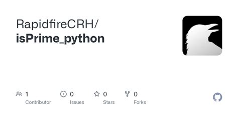 GitHub RapidfireCRH IsPrime Python