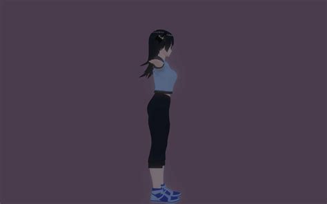 3dsmax Biped Model Miyu Flippednormals
