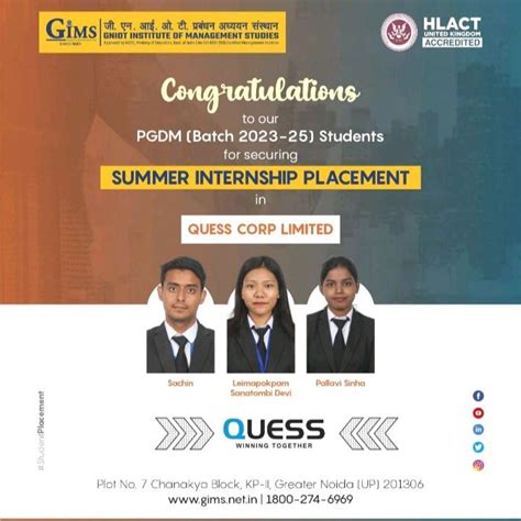 sachin jha on linkedin internship gratitude learningandgrowing quesscorp gims gimscrc…