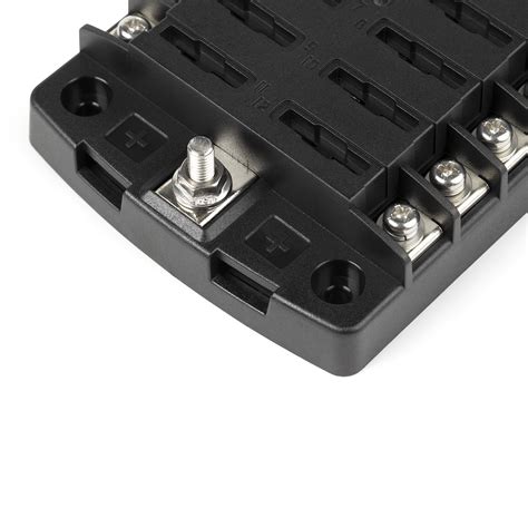 12 Circuit Fuse Block St Blade Fuse With Busbar And Cover Teralume