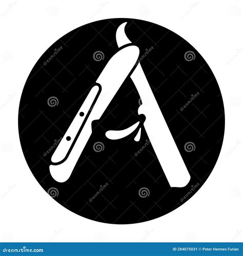 Straight Razor Last Judgement Symbol For The Apocalypse Stock Vector Illustration Of Message