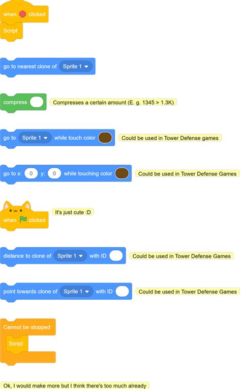 Some Of My Block Ideas R Scratch