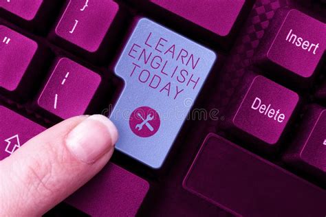 writing displaying text learn english today business showcase gain or