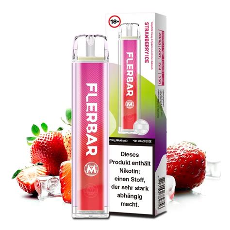 Flerbar Strawberry Ice Größte Auswahl An E Zigaretten Und E Liquids