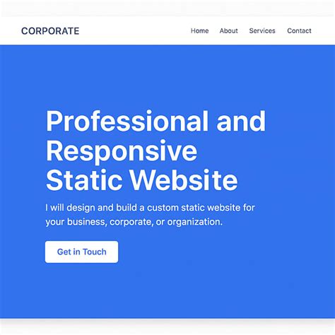 Create A Static Website By Benkrvchk Fiverr