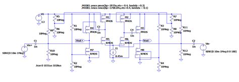 Simulation Having Trouble Simulating A Two Stage Differential