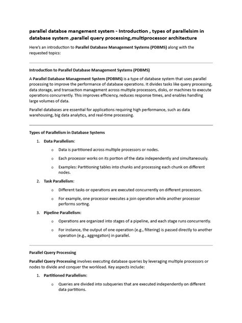 Ads Unit 3 Pdf Parallel Computing Databases