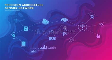 Precision Agriculture Sensor Network Diagram Features Interconnected