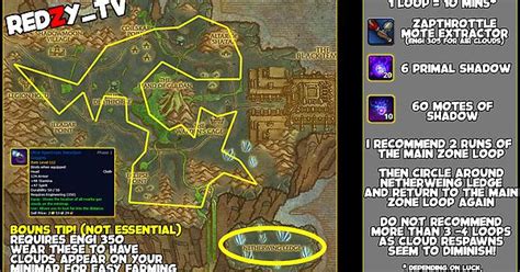 Redzy Tvs Primal Shadow Farm Engineering Mote Extractor Gas Clouds In Shadowmoon Valley Tbc