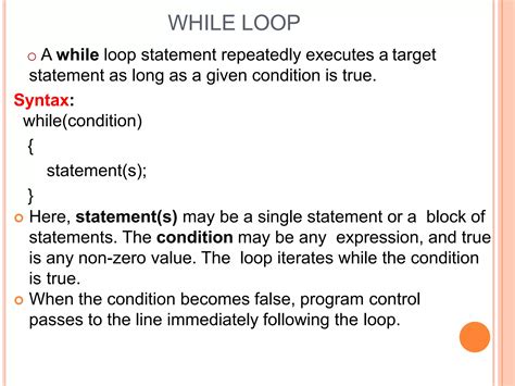 Loops In C Pptx Programming Languages Computing