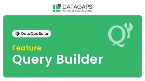 Dataops Suite Querybuilder Youtube