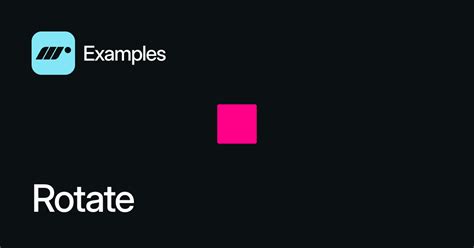Rotate Motion For React Example