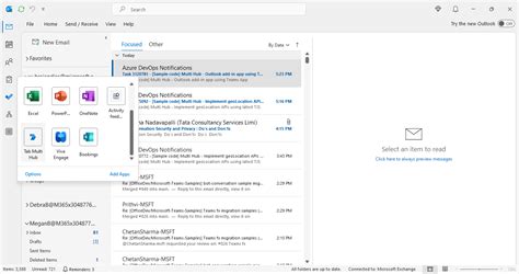 interact with calendar mail profile geolocation from personal tabs