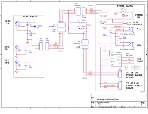 K JCA An FPGA SDR HF Transceiver Part Front Panel Rear Panel And Other Schematics