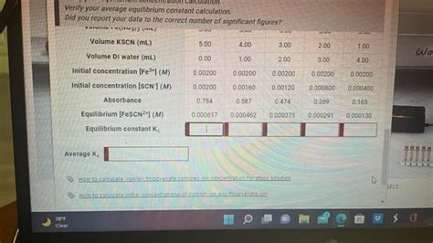 Solved Did You Report Your Data To The Correct Number Of Chegg