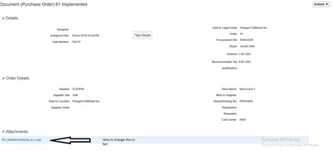 How To Set A Email Attachment For Po In Oracle Fusion — Cloud Customer