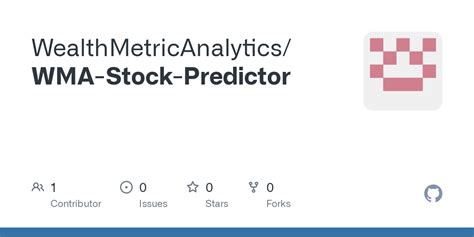 github wealthmetricanalytics wma stock predictor
