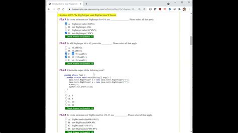 Daniel Liang Java Chapter 10 Multiple Choice Questions Youtube