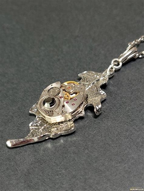 Купити Кулон Лист у стилі Стімпанк Steampunk Skrynya Ua
