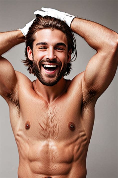 Hot Man Tickled Armpits With Feathers