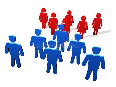 Confrontation Of Sexes Stock Illustration Illustration Of Conflict 578373