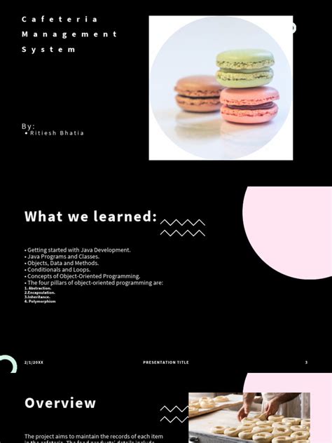 Cafeteria Presentation Pdf Cafeteria Object Oriented Programming