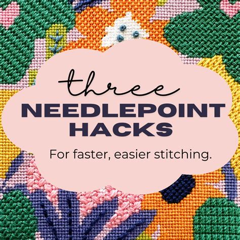 The 5 Minute Needlepoint Blog A Guide To Stitching For Newbies Page 3 Poppy Monk Needlepoint