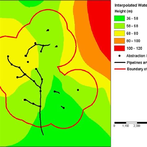 The Interpolated Water Table Surface Download Scientific Diagram