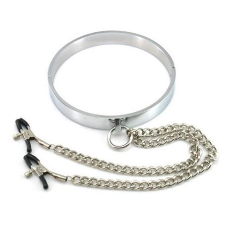 Ошейник из стали с зажимами для сосков купить с доставкой по выгодным ценам в интернет
