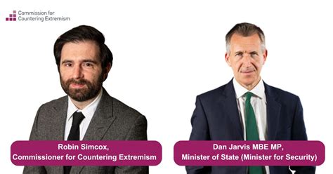 This Week Robin Simcox Met Dan Jarvis Mbe Mp Minister Of State Home Office Security Minister