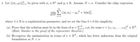 1 Let Li Yi 1 Be Given With X Er” And Yi E R