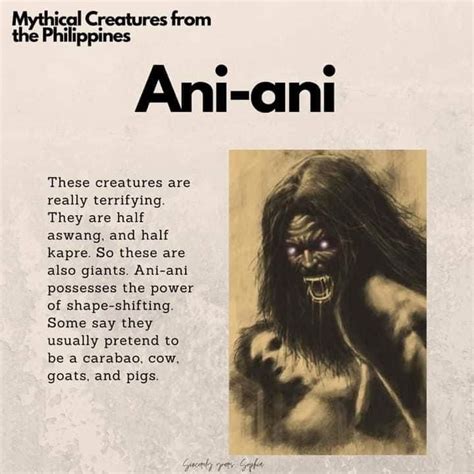 Mythical Creatures From The Philippines Ani Ani Artofit
