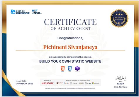 sivanjaneya pichineni on linkedin staticwebsite