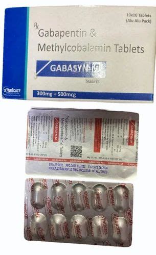 Gabapentin Methylcobalamin Tablet At ₹ 1750 Box Gabapentin