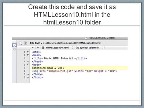 Html Tutorial Lesson PPT