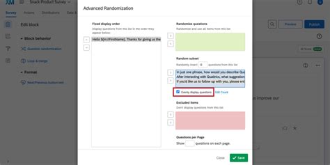 Question Randomization