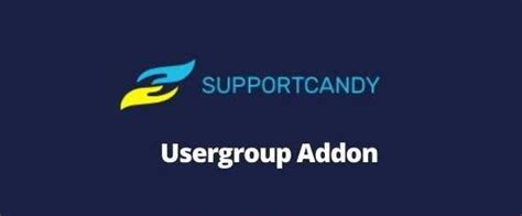 Supportcandy Usergroup Addon Gpl V314 Vprozone