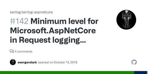 Minimum Level For Microsoftaspnetcore In Request Logging Doesnt Work · Issue 142 · Serilog