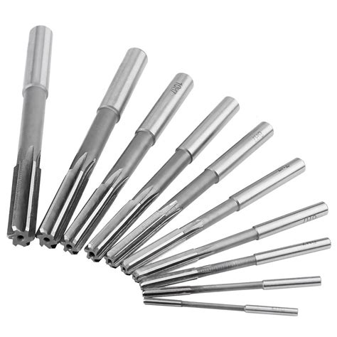 Chucking Reamer Set 10pcs H7 Machine Cutter Straight Chucking Milling