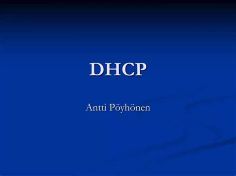 Ppt Dhcp Powerpoint Presentation Free Download Id4024262