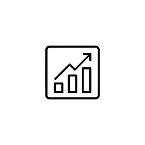 Increasing Stats Chart Monoline Icon 67568573 Vector Art At Vecteezy